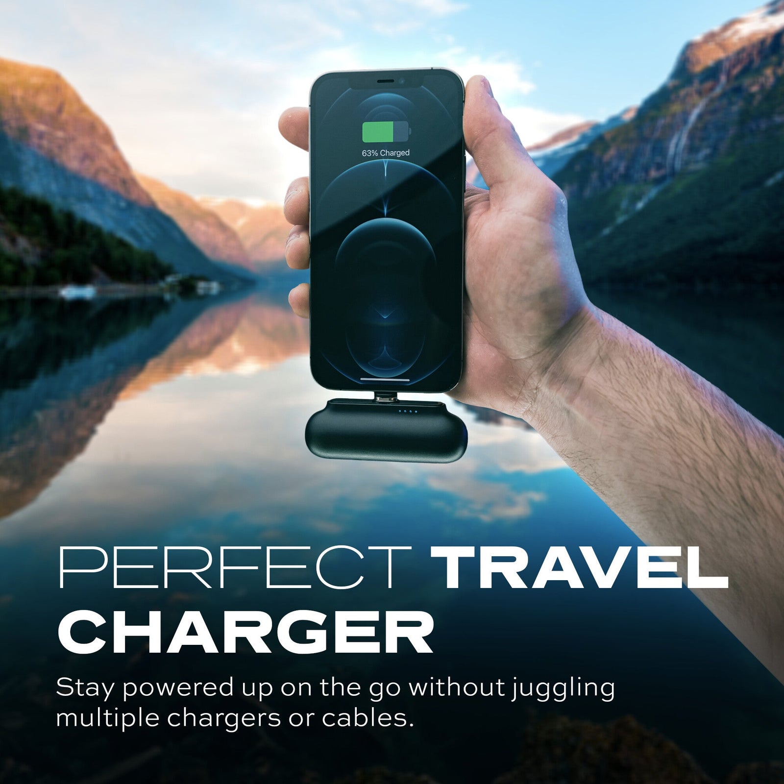 Snap-N-Charge™ | Universal Magnetic Power Bank | 3000mAh