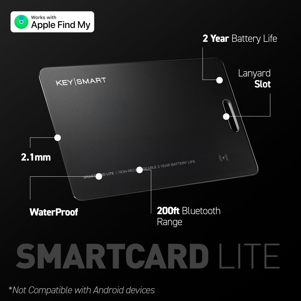 KeySmart® SmartCard Lite | Slimmest Card Tracker