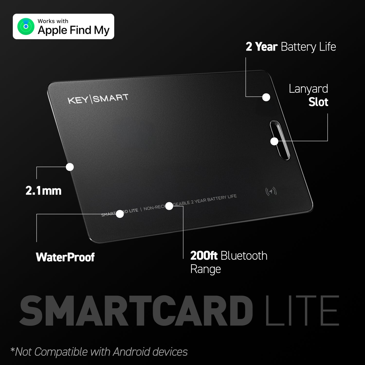 KeySmart® SmartCard Lite | Slimmest Card Tracker