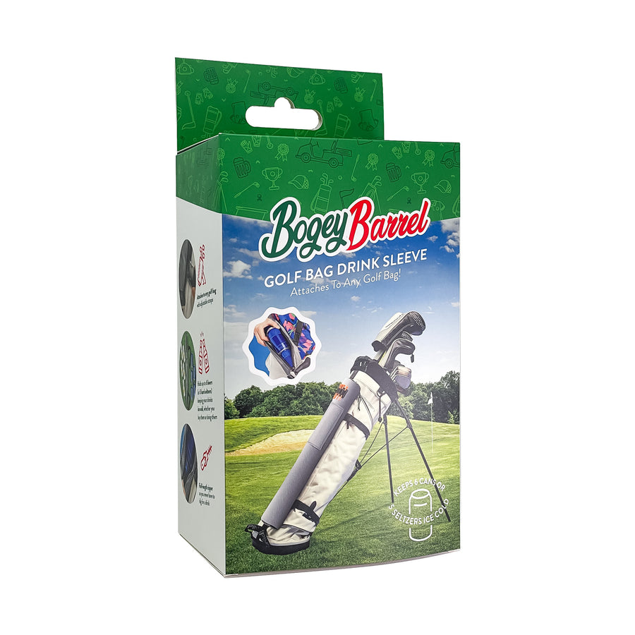 Bogey Barrel™ Herringbone | World's 1st Drink Sleeve | Attaches To Any