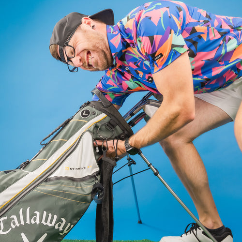 Bogey Barrel Floral | World's 1st Drink Sleeve | Attaches To Any Golf