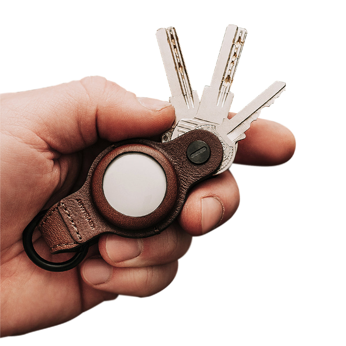 KeySmart® Air Leather Smart Key Organizer
